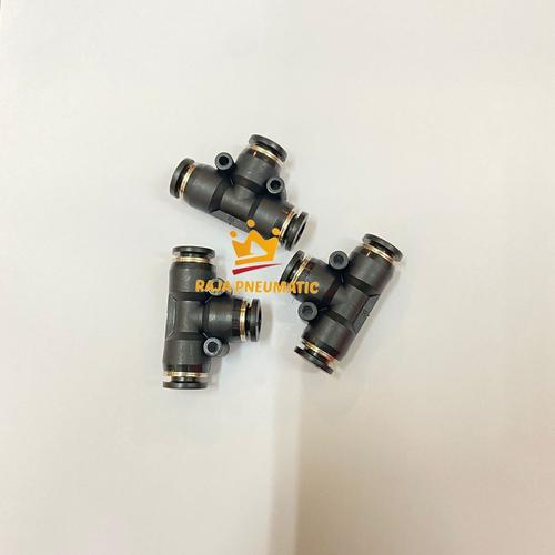 Jual FITTING ANGIN T / TEE FULL HITAM HPE -6 SELANG 6MM SEMUA - Jakarta ...