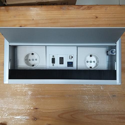 Jual stop kontak meja power 16A ( panasonic ) HDMI VGA USB LAN CAT6e ...