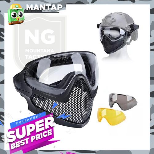 Jual Emerson 2 Modes Tactical Safety Protective Full Face Mask Set 3 ...