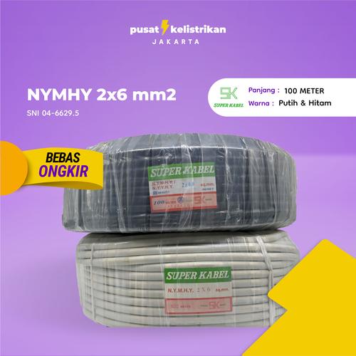 Jual Kabel NYMHY NYYHY 2X6 100 METER Super Kabel 100 METER - Putih - Jakarta Utara ...