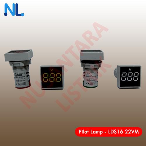Jual Pilot Lamp with Volt Meter LDS16-22VM Kotak Shiji - Merah - Kota ...