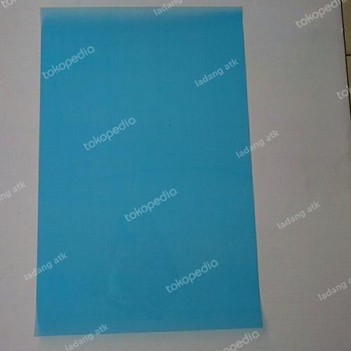 Jual Mika Film Folio/ Plastik Jilid / CJ-2 /Polos Warna Biru /Label ...