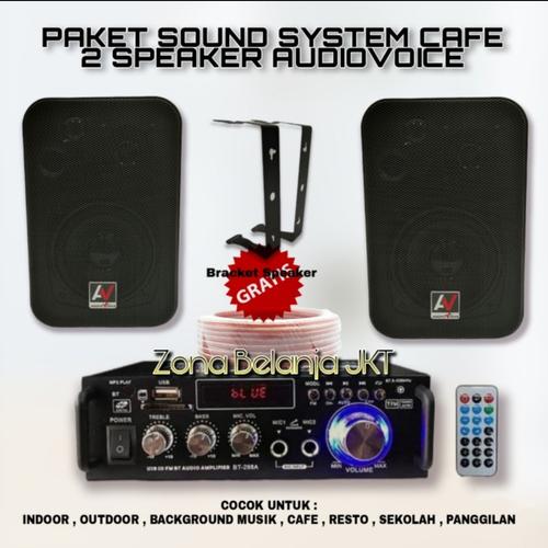 Jual PAKET SOUND SYSTEM AUDIO VOICE 4 INCH PAKET 2 SPEAKER KOMPLIT FULL ...