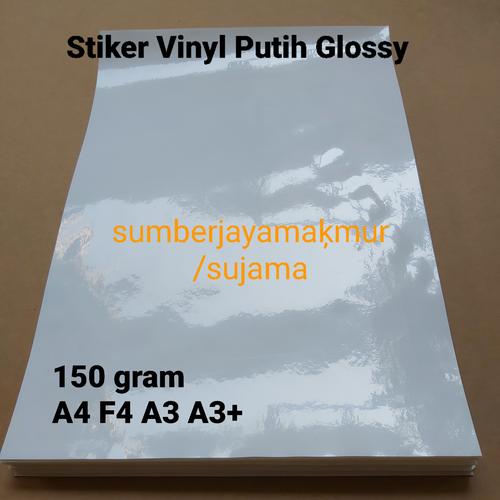 Jual Stiker Vinyl Putih Glossy A4 - Stiker Motor - Label Produk - A4 ...
