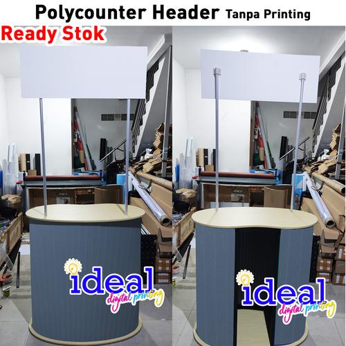 Jual Pop Up Counter + Header | Polycounter | Meja Promosi oval curve ...