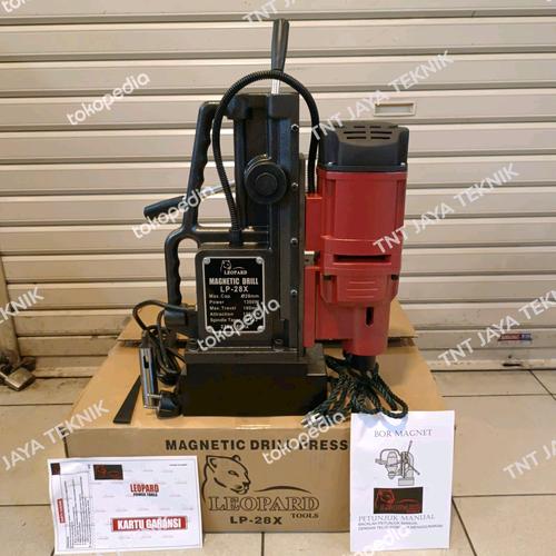 Jual MESIN BOR MAGNET 28MM LEOPARD MAGNETIC DRILL LEOPARD 28MM BOR ...