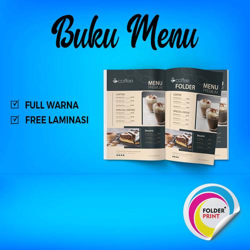 Promo Cetak Buku Menu Makanan Minuman Cafe Custom - JILID SPIRAL ...