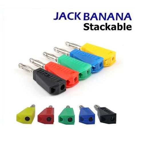 Jual Jack Banana Stackable Plug Conector Segi Banana Male 4mm Plastik ...