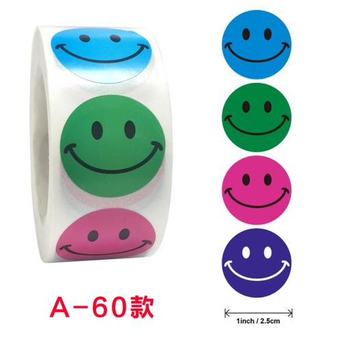 Jual SW01 Sticker SMILE Stiker Warna Label Seal Emotion Tempel Kado ...