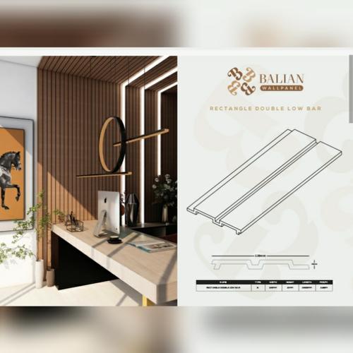 Jual Balian wall panel Rectangle double low bar Tipe B - BWU-1212-B06 ...