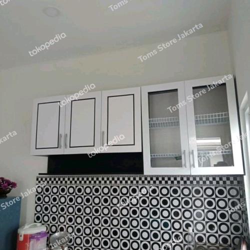 Jual Kitchen Set / Rak Piring Dapur 5 Pintu / Lemari Gantung 5 Pintu 87 ...
