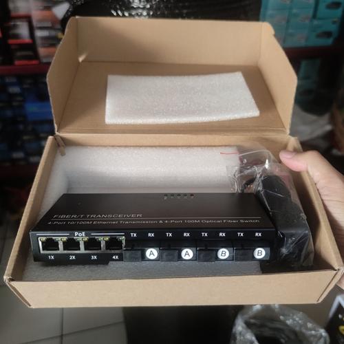 Jual Ethernet Fiber Optic Switch Media Converter - Pasangan HTB 3100 ...