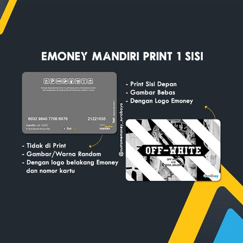 Jual Custom Etoll / emoney mandiri - 1sisi depan aja - Kota Surabaya ...