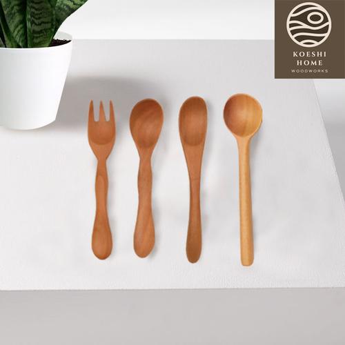 Jual Sendok Kayu Garpu Kayu Makan/ Tea spoon / Dessert Spoon Koeshi ...