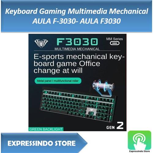 Jual Keyboard Gaming Multimedia Mechanical AULA F-3030- AULA F3030 ...