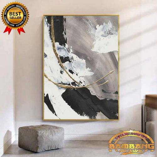 Jual lukisan abstrak ukuran 80x120cm+frame - 60x90+frame - Kab. Bandung ...