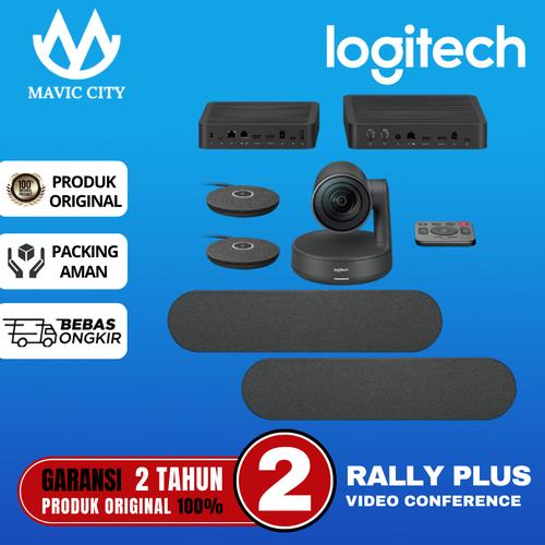 Jual Logitech Rally Plus System Ultra-HD Video Conference - ORI Garansi ...