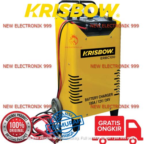 Jual Krisbow Charger Aki Mobil 100a 12v/24v Erbc100 KW1900655 - Jakarta ...
