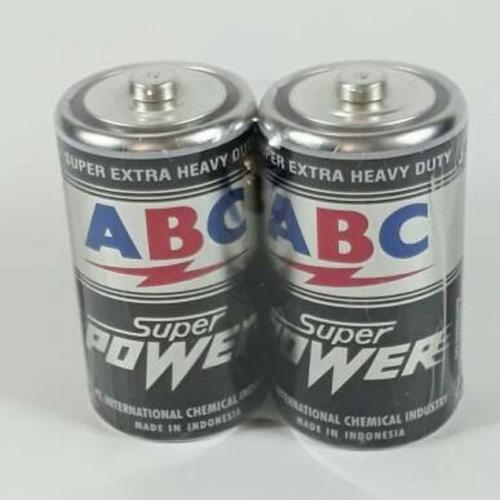 Jual baterai abc super power size D / R20 1.5 V isi 2pcs - type C ...