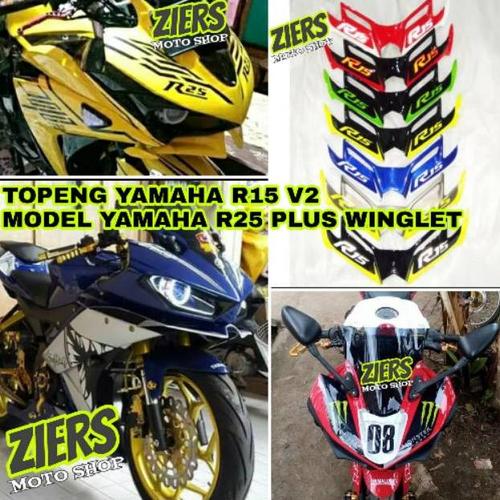 Jual [18 part] Topeng yamaha r15 v2 model yamaha r25 plus winglet model ...