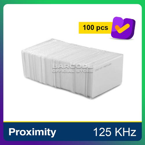 Jual Kartu PVC RFID - Proximity 125 KHz Blank Card Putih Polos 100 PCS ...