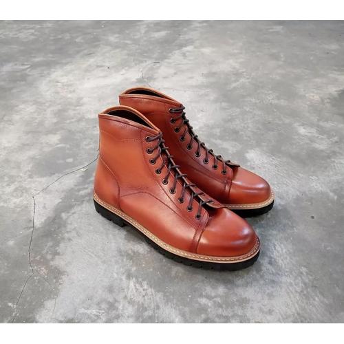Jual Sepatu Kulit Monkey Boots Pria Warna Coklat Tan Handmade Kulit ...