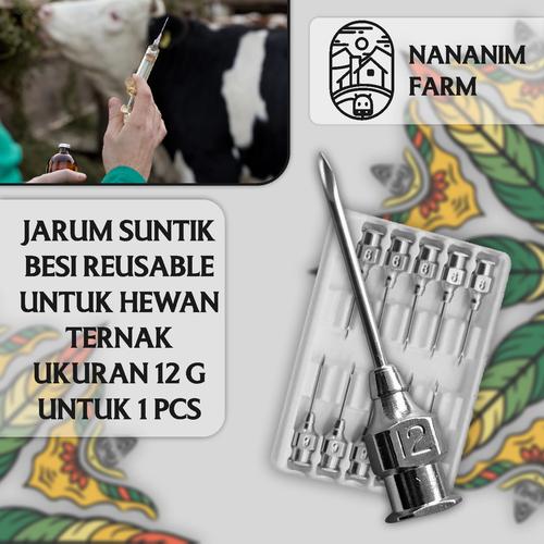 Jual Jarum suntik besi hewan ternak kambing, domba, sapi, kuda ukuran ...