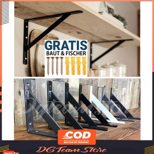 Jual RAK AMBALAN BESI SIKU PENYANGGA / RAK DINDING/KAYU AMBALAN ...