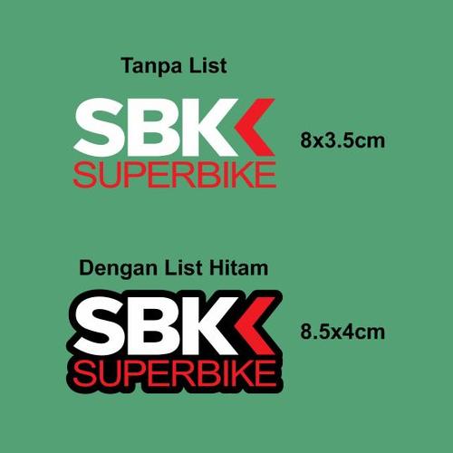 Jual Cutting Sticker SBK Bahan Oracal Harga Satuan - Tanpa List - Kota ...