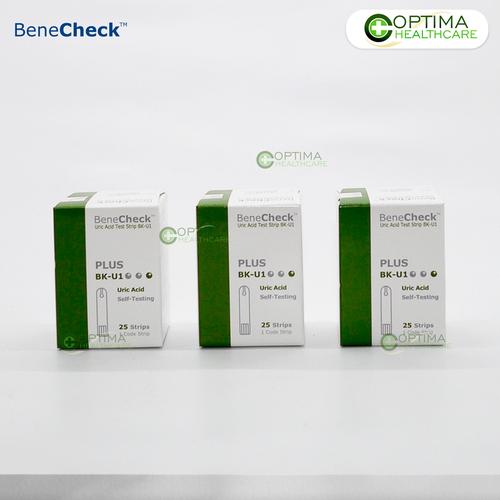 Jual Alat Cek Darah Benecheck Plus Test Strip Asam Urat isi 25 strip ...