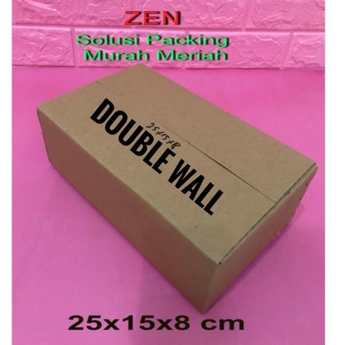 Jual kardus/karton dus uk. 25x15x8 cm DOUBLE WALL - Jakarta Barat ...