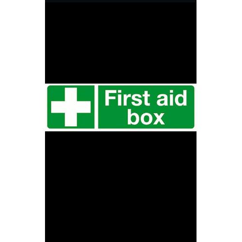 Jual sticker sign rambu pppk first aid box sign rambu k3 p3k - 30x15 ...