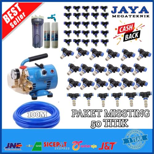 Jual Mesin Embun Walet Lengkap Set 50 Titik Nozzle Sprayer Misting ...