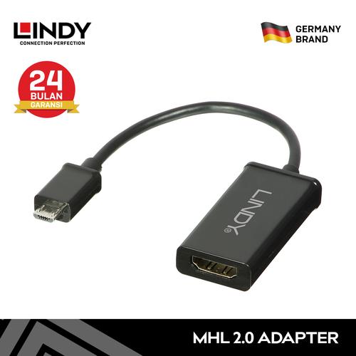 Jual Adapter MHL LINDY Micro-B to HDMI 1080p 60Hz for Android MHL 2.0 ...
