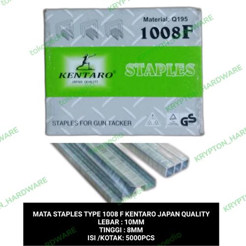 Jual ISI STAPLES TYPE 1008F MANUAL / STAPLES TEMBAK /GUN TACKER KENTARO ...