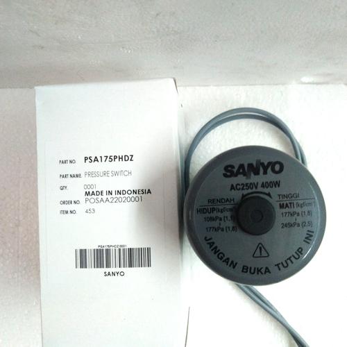 Jual PRESSURE SWITCH OTOMATIS POMPA AIR SANYO TYPE P-H175C/P-H130B/P-H236AC - Jakarta Pusat ...