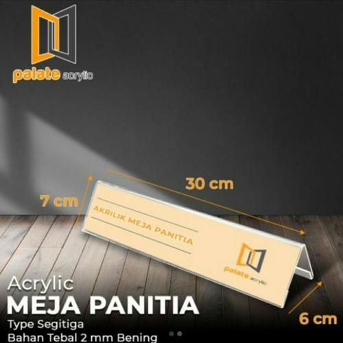 Jual Acrylik/ Akrilik/ Mika Papan Nama Meja 30cm × 7cm - Kota Malang ...