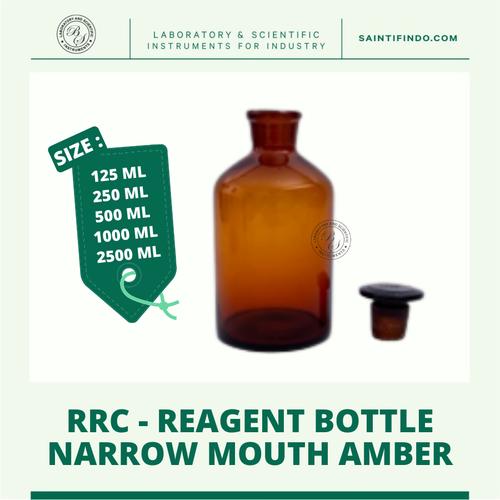 Jual RRC - REAGENT BOTTLE NARROW MOUTH AMBER/BOTOL REAGEN/BOTOL LARUTAN ...