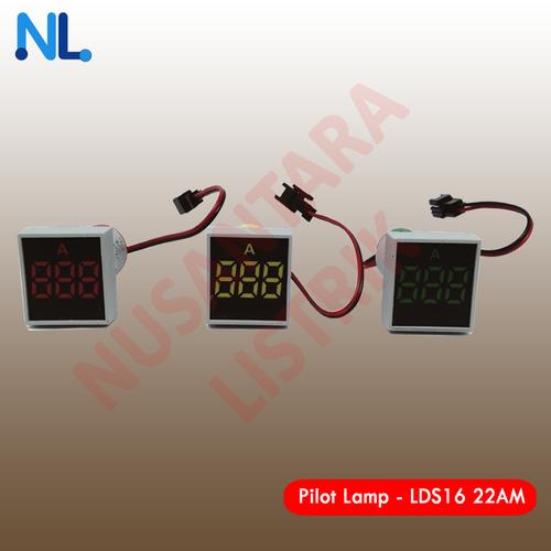 Jual Pilot Lamp with Ampere Meter LDS16-22AM Kotak Shiji - Merah - Kota ...
