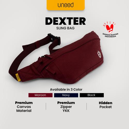 Promo Uneed Tas Selempang Waist Bag Dexter Sling Bag - UNB224 - Black ...