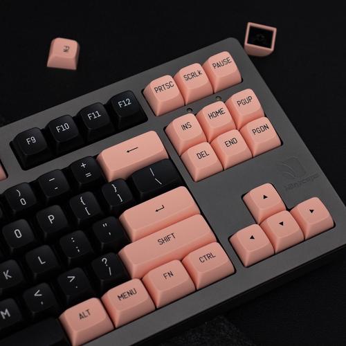Jual Black & pink keycaps MSA profile double shot 150 keycaps - Jakarta ...