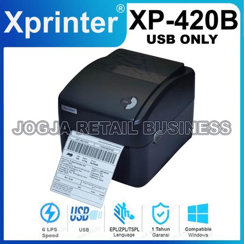 Jual PRINTER BARCODE THERMAL XPRINTER XP-420B CETAK RESI TOKOPEDIA 110 ...