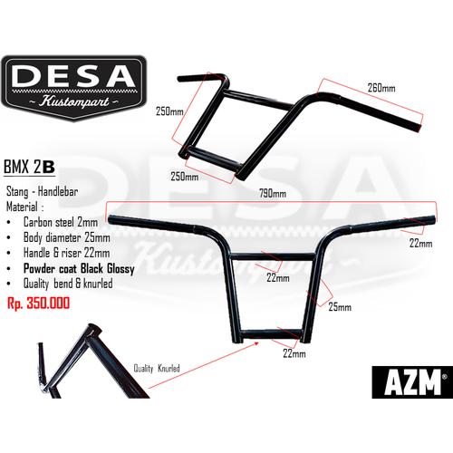 Jual Stang Custom Stang Motor Stang Chopper Stang BMX Hitam - Kota ...