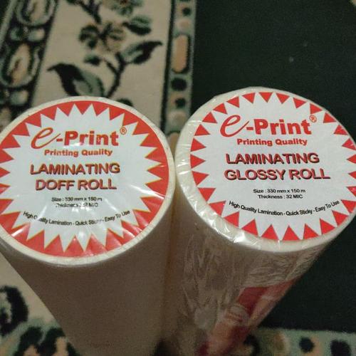 Jual Laminasi Panas Lamimating Doff Glossy Roll Film e-Print 330mmx150m ...