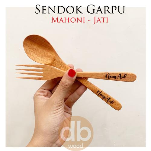 Jual Sendok Garpu Kayu Set 18cm - Tempat Sendok - Kota Surabaya ...