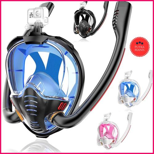 Jual Alat Snorkeling Snorkle Full Face Mask Double 2 Lubang masker ...