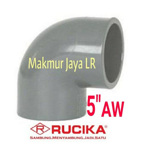 Jual Keni 5" 5 inch AW RUCIKA Elbow L 90 ⁰ derajat Knie Knee Kenie PVC ...