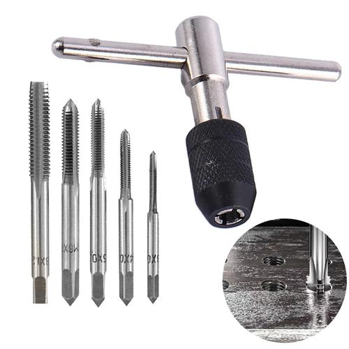 Jual Set Bor Kunci Pas Tipe T Portable 6pcs Alat Ketuk Tangan Sekrup ...
