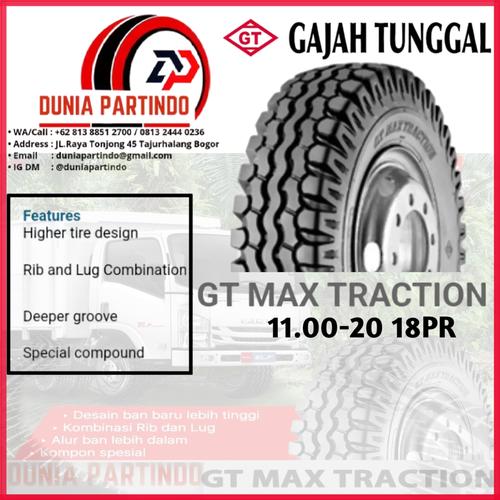Jual Ban Truk Gajah Tunggal GT Max Traction 11.00-20 18PR Chat Diskon Harga - Kab. Bogor - DUNIA ...