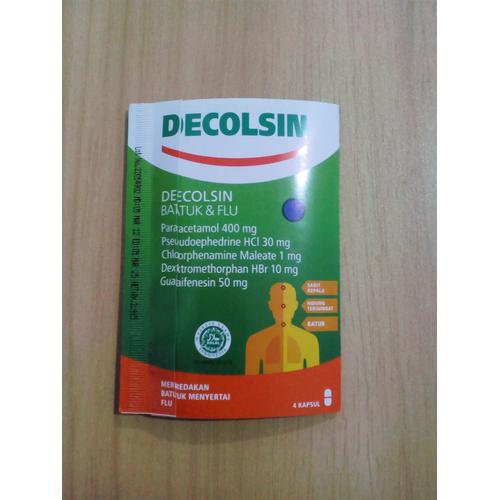Jual Obat Batuk dan Flu Decolsin 4 Kapsul - Kab. Sleman - Haris ...